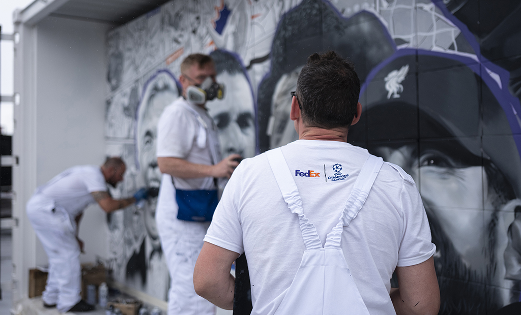 FedEx Unveils Giant UEFA Champions League Mural Ahead of Final in Paris ...