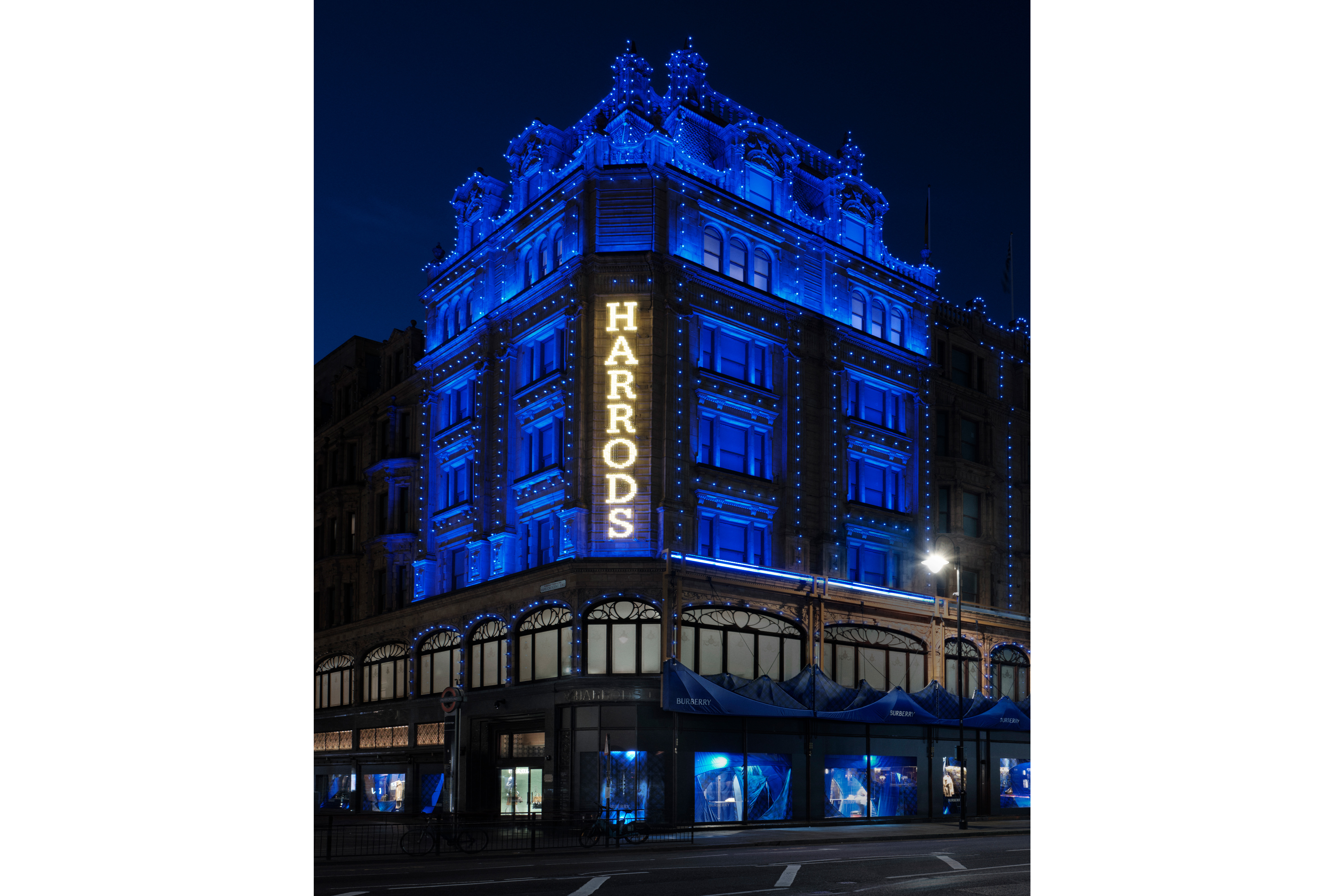 Burberry turns Harrods Knight Blue - AP Multimedia Newsroom